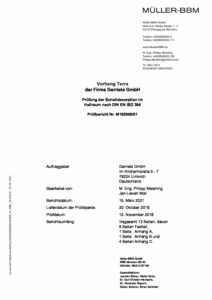 Prüfung der Schallabsorption des Akustikstoffs TERRA nach DIN EN ISO 354 | Gerriets Acoustics